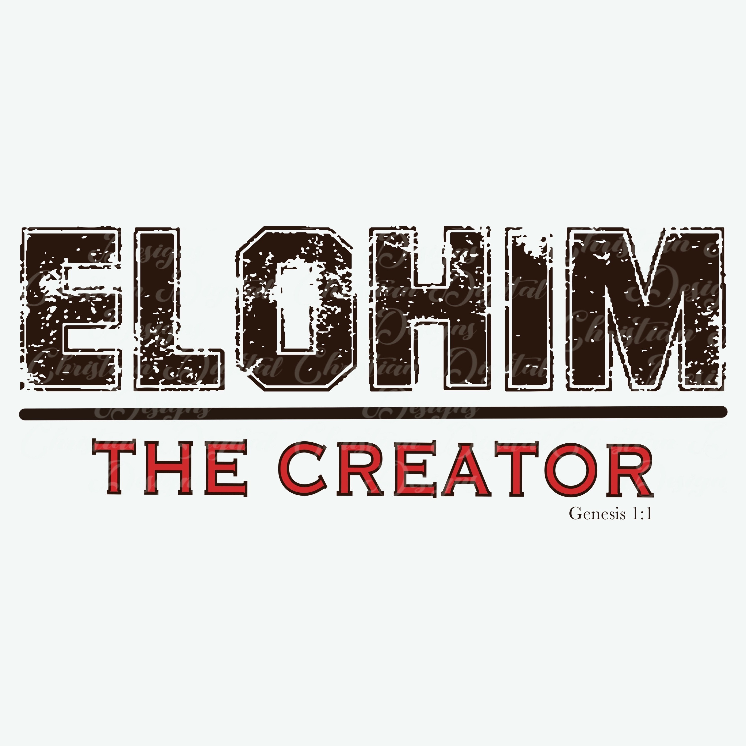 ELOHIM Christian Png Sublimation Design, Digital Download, Printable ...