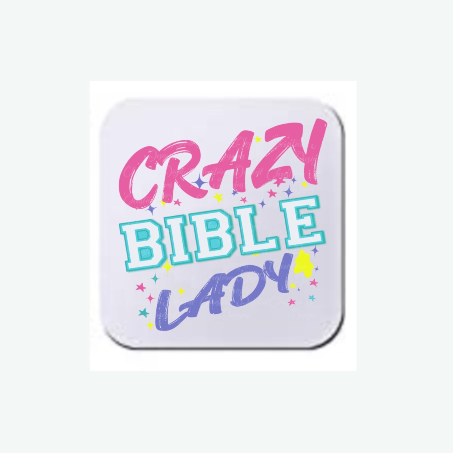 Crazy Bible Lady PNG Hand Drawn Sublimation Design, Digital Download ...