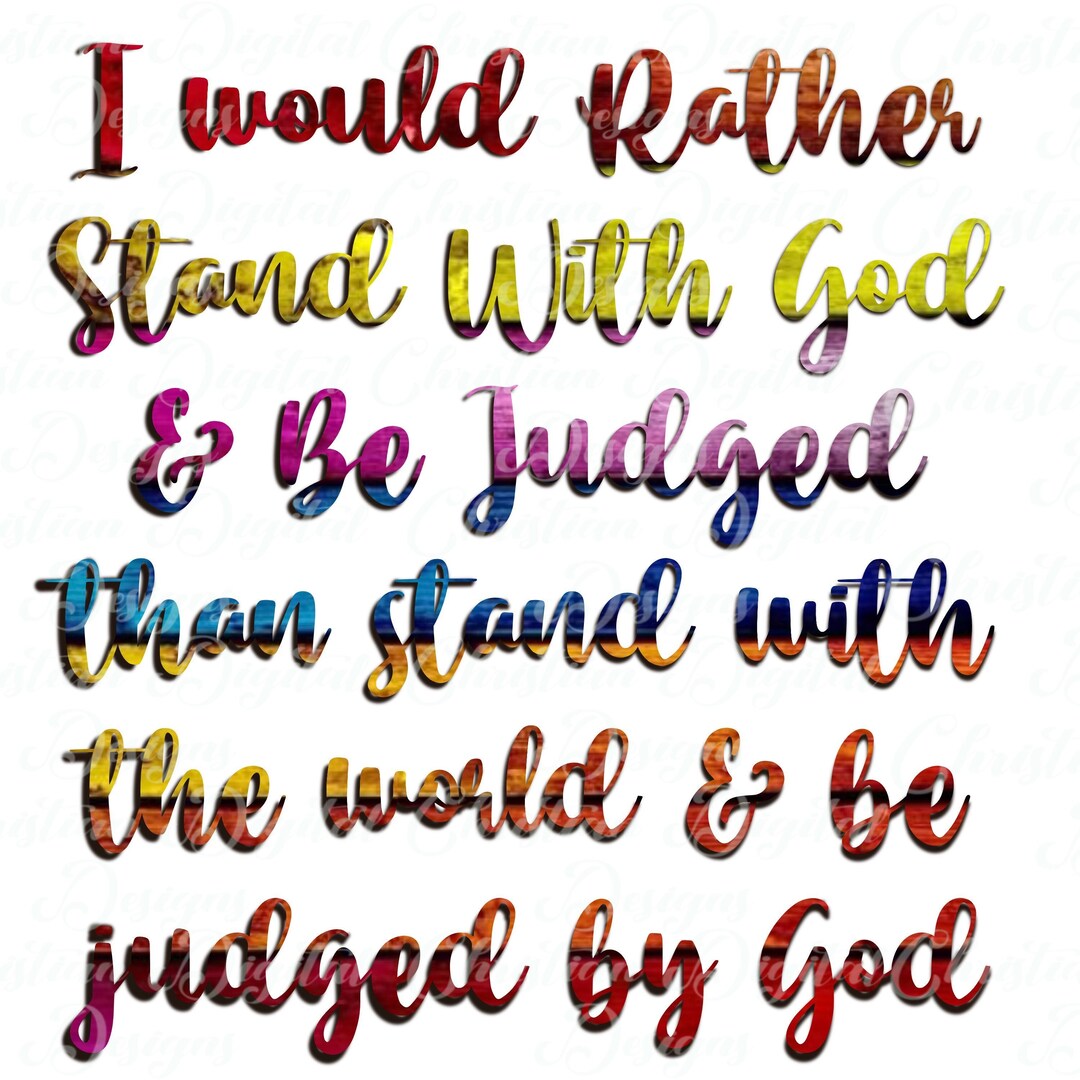 Stand With God, Christian Png, Hand Drawn Sublimation Design, Digital ...