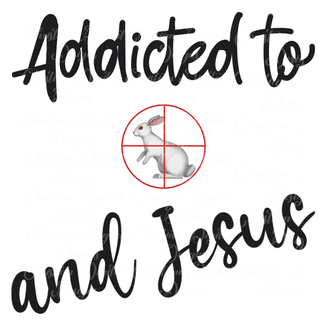 Rabbit Hunting PNG Hand Drawn Sublimation Design, Digital Download ...