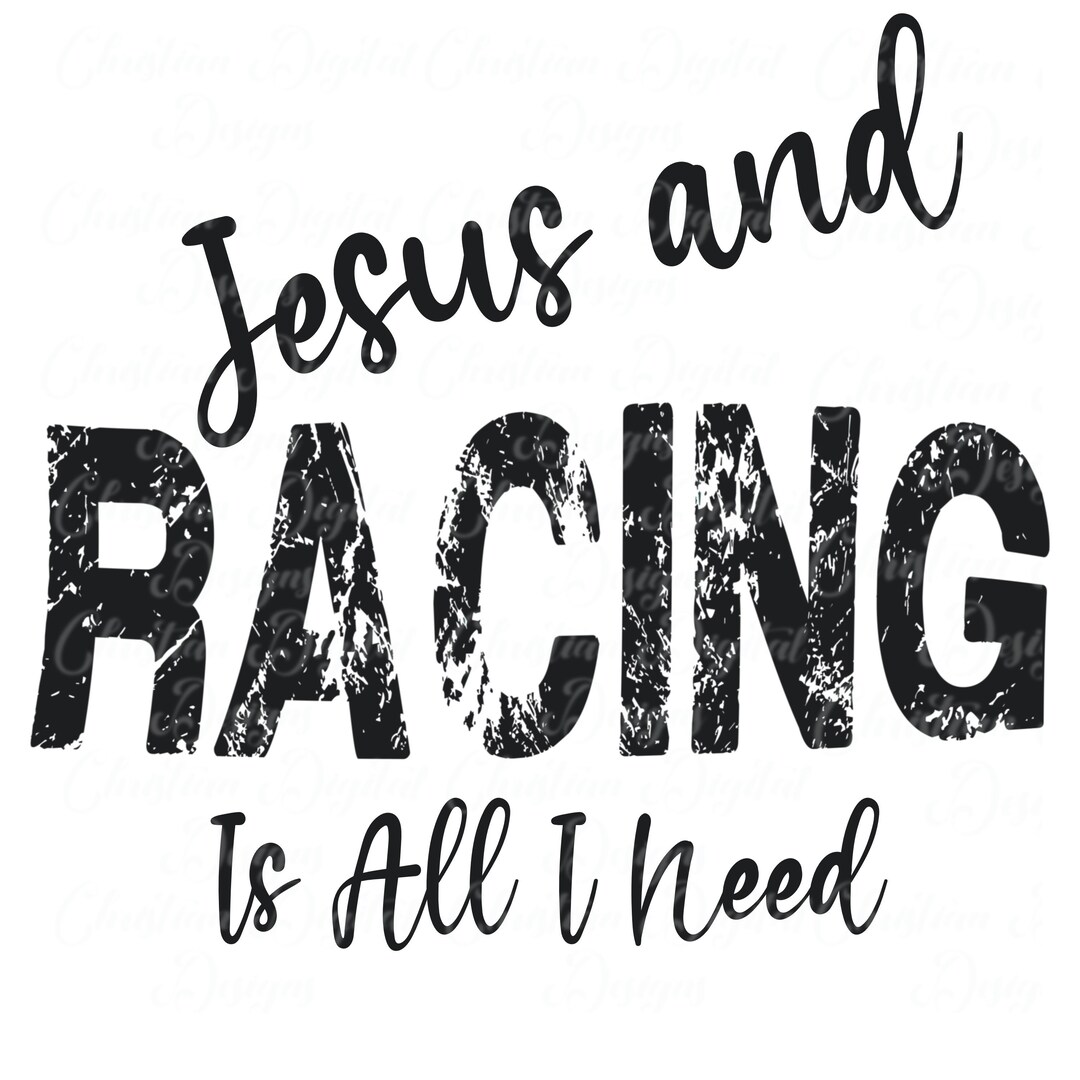 Jesus and Racing, Hand Drawn Sublimation Design, Digital Download ...