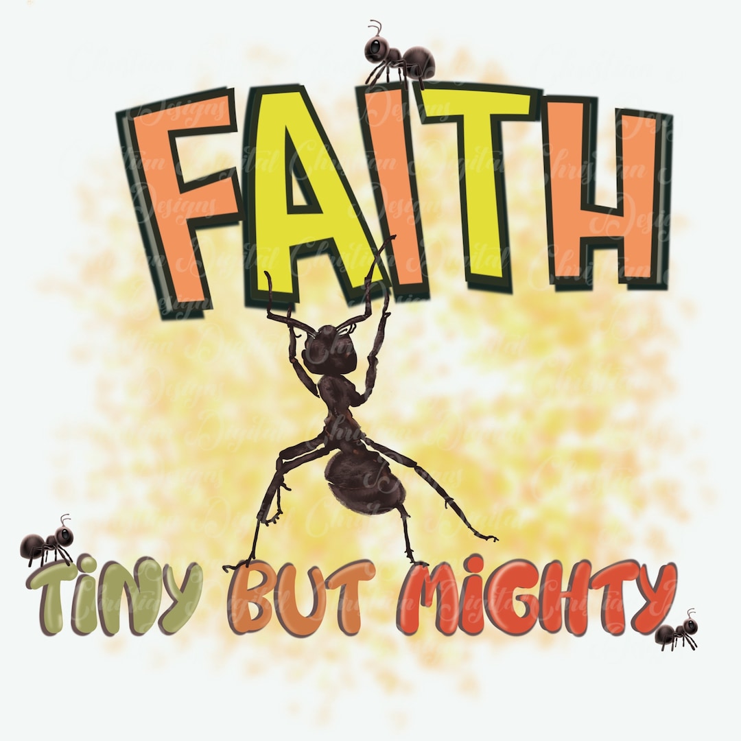 Tiny but Mighty, Christian Png Sublimation Design, Digital Download ...