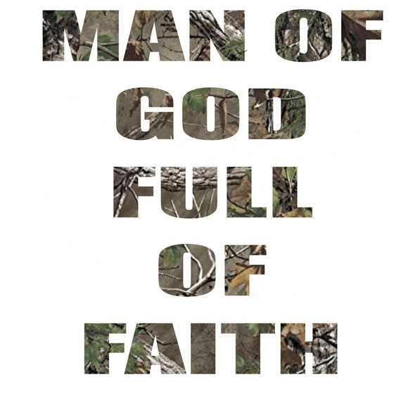 Man of God Full of Faith Png Sublimation Design Digital - Etsy