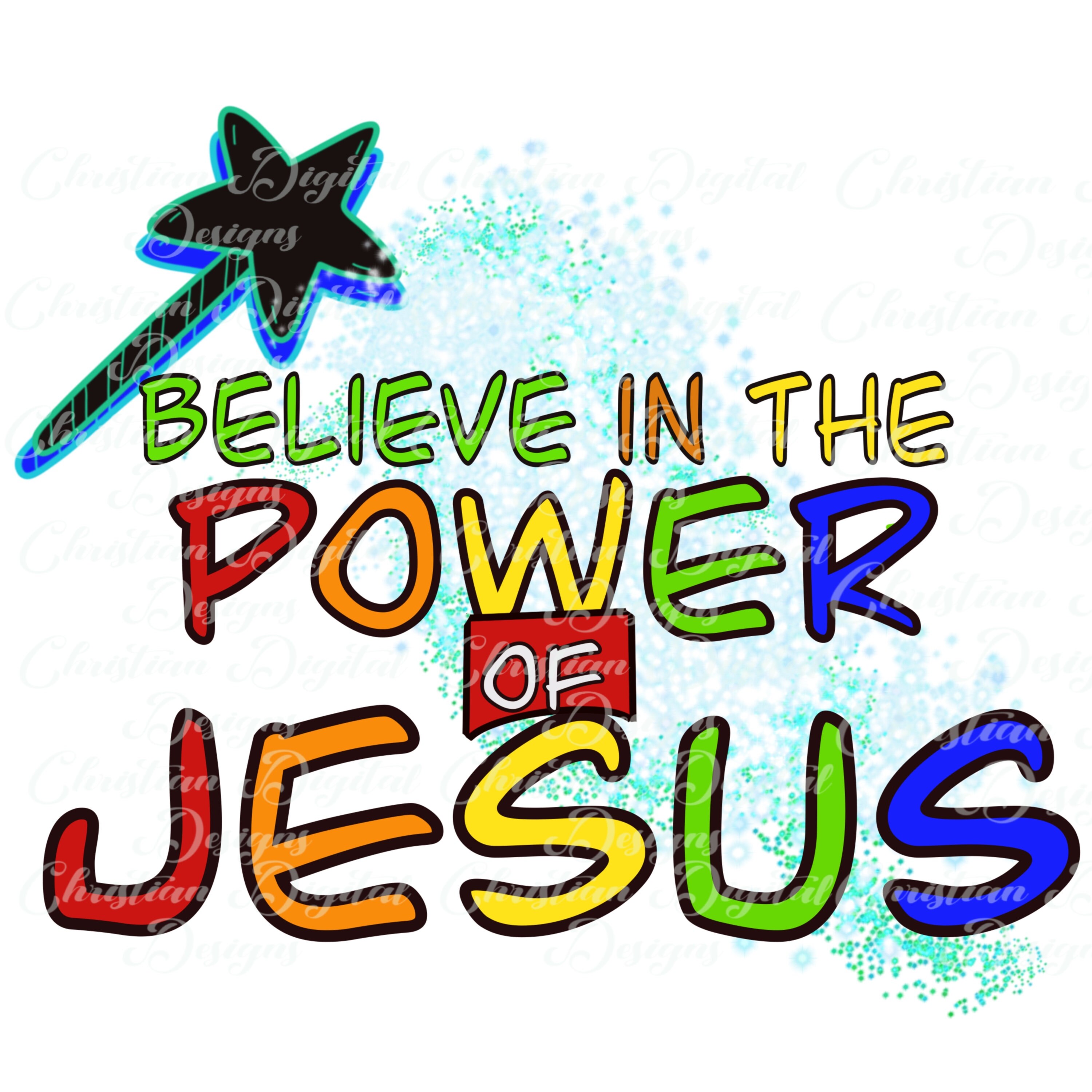 Power in the Name of Jesus PNG Sublimation Design Digital - Etsy