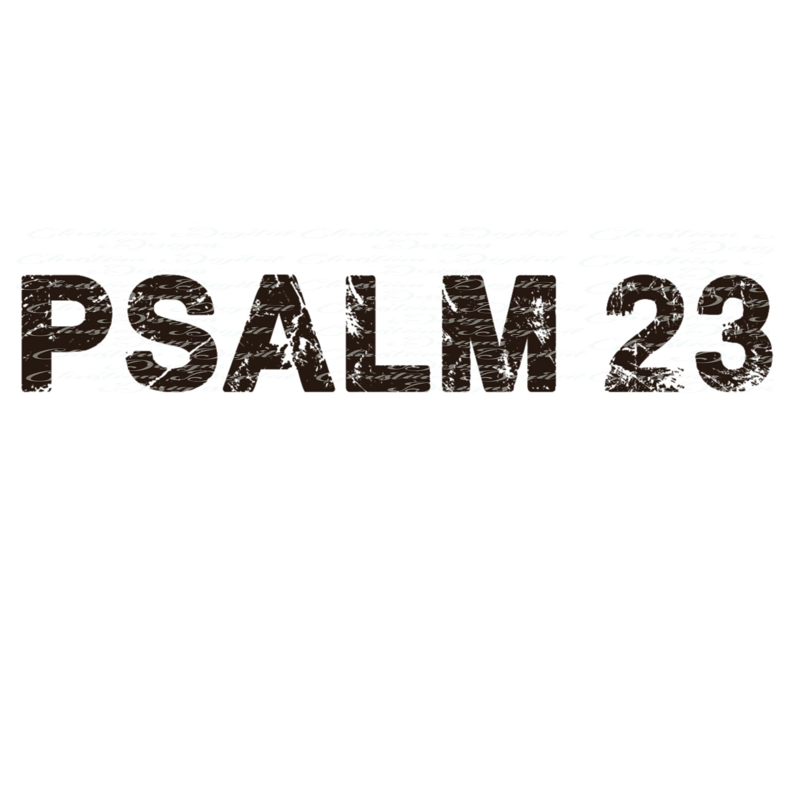 Psalm 23 Black Png, Christian Png Sublimation Design, Digital Download ...