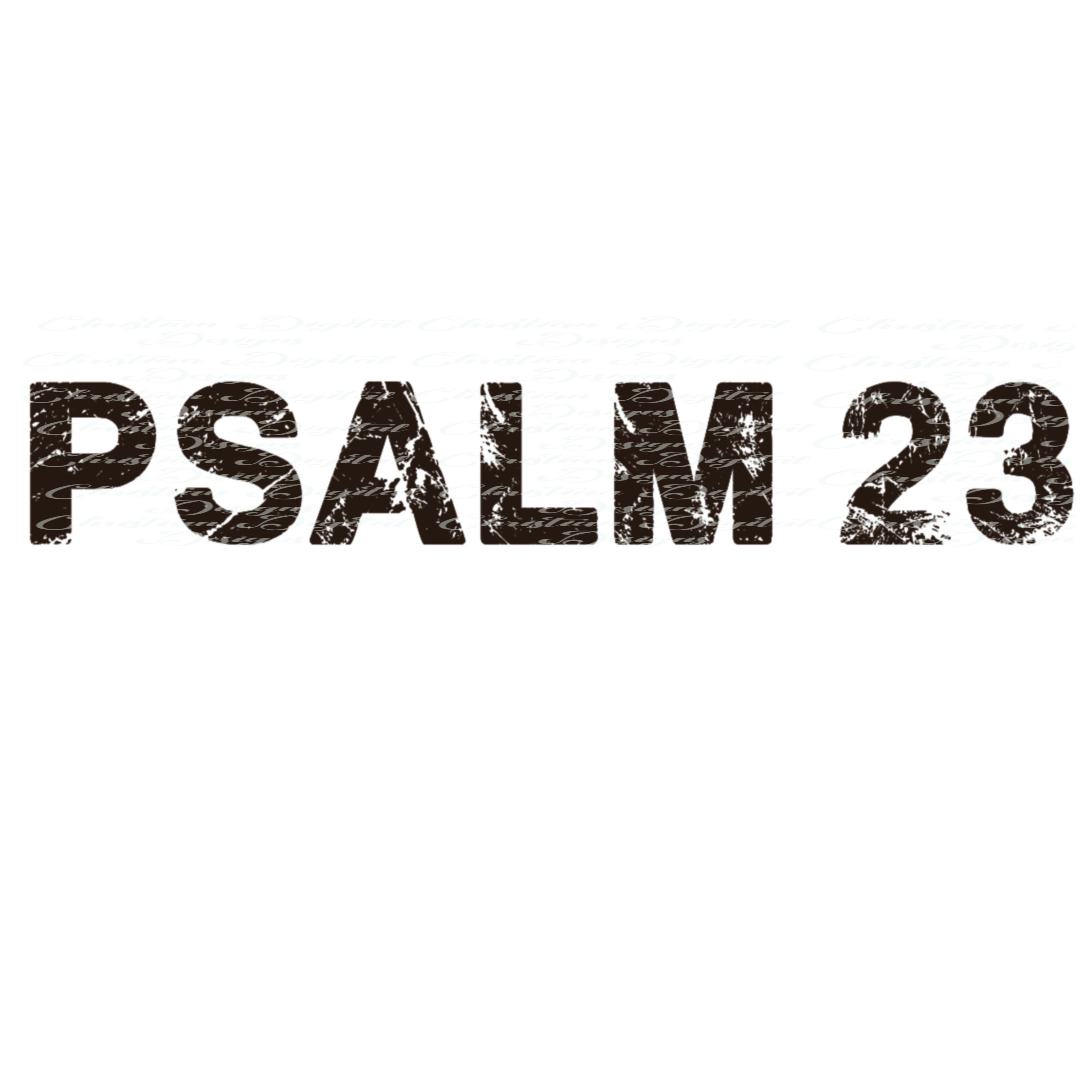 Psalm 23 Black Png, Christian Png Sublimation Design, Digital Download ...