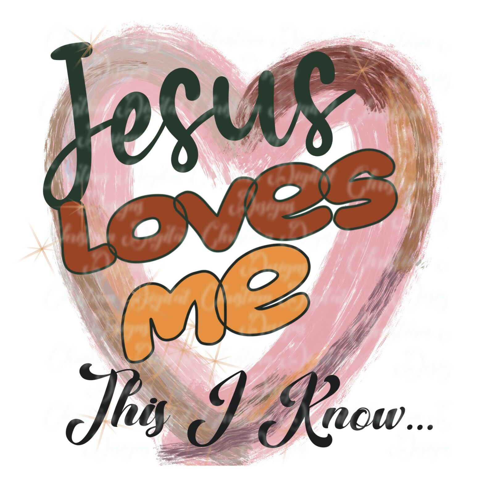Jesus Loves Me, Christian Png, Hand Drawn Sublimation Design, Digital ...