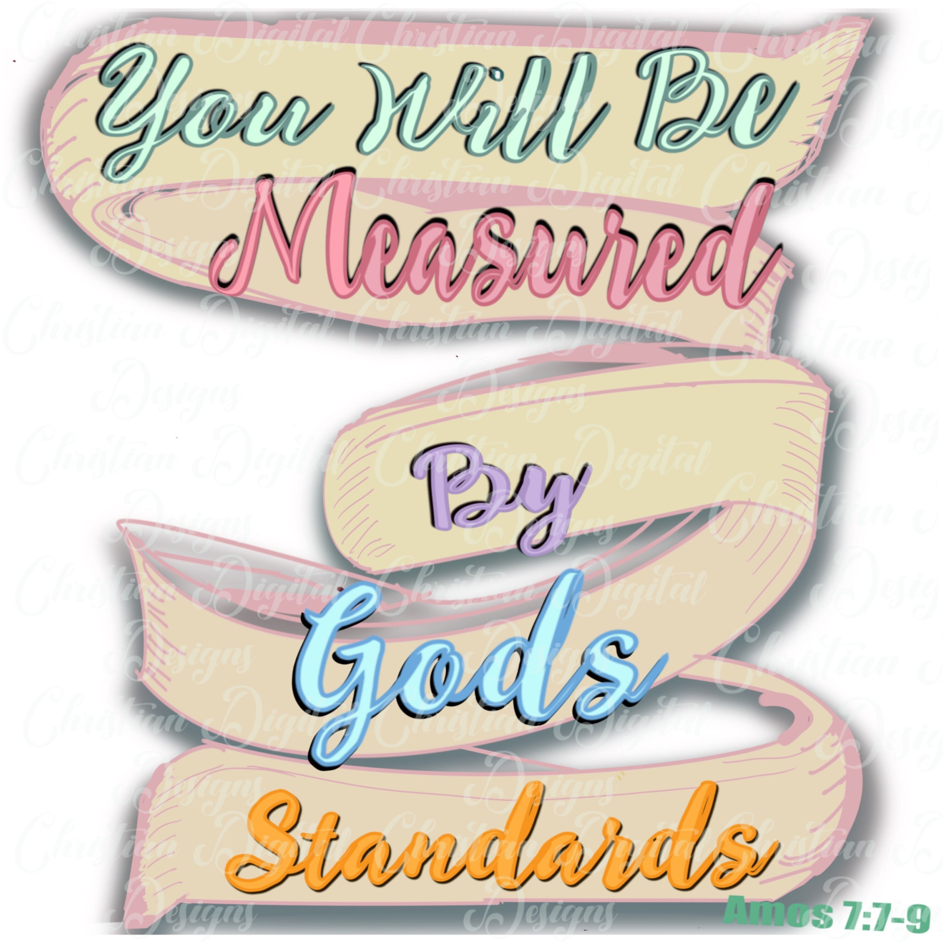 Measured by God Standards, PNG Sublimation Design, Digital Download ...