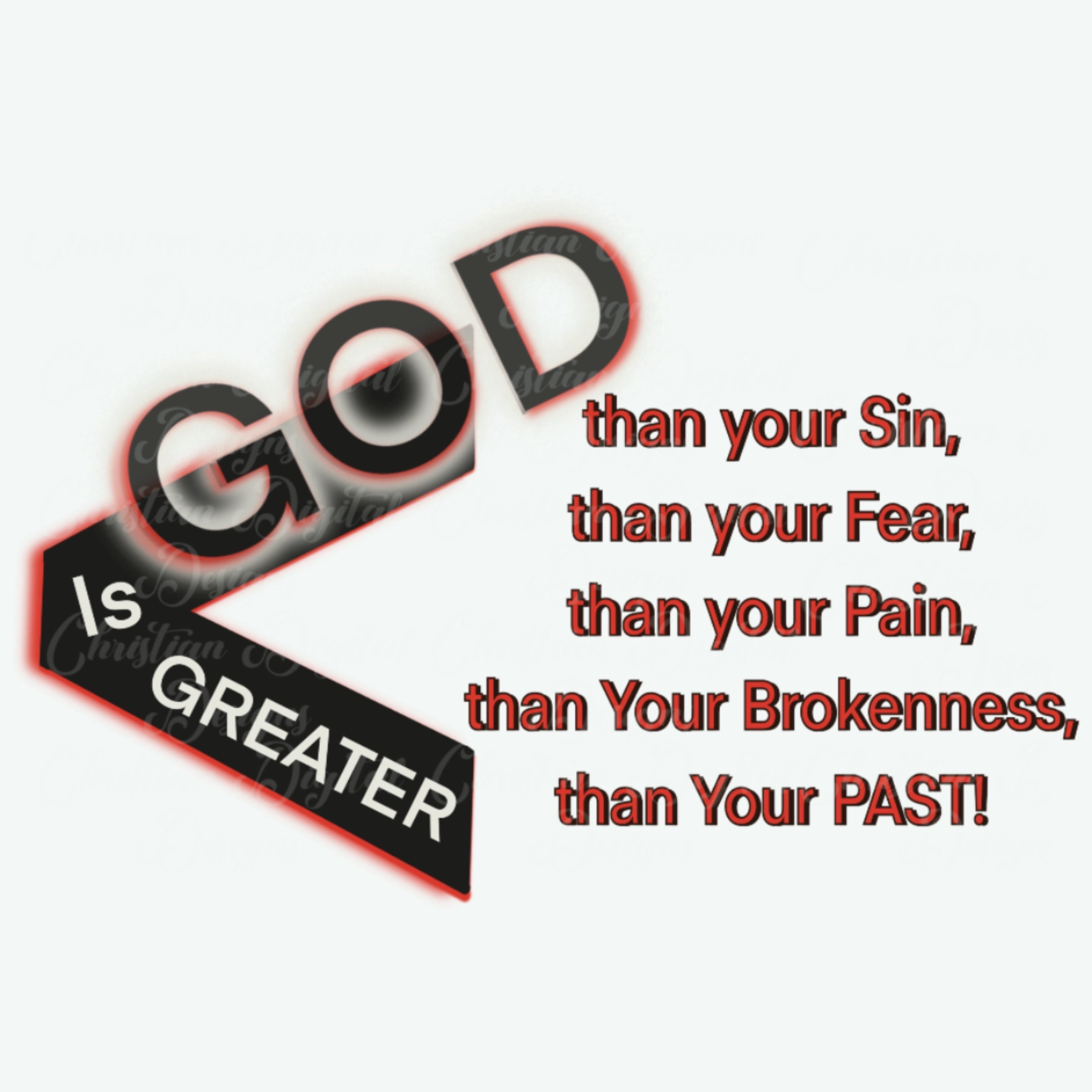 God is Greater, Christian Png Sublimation Design, Digital Download ...