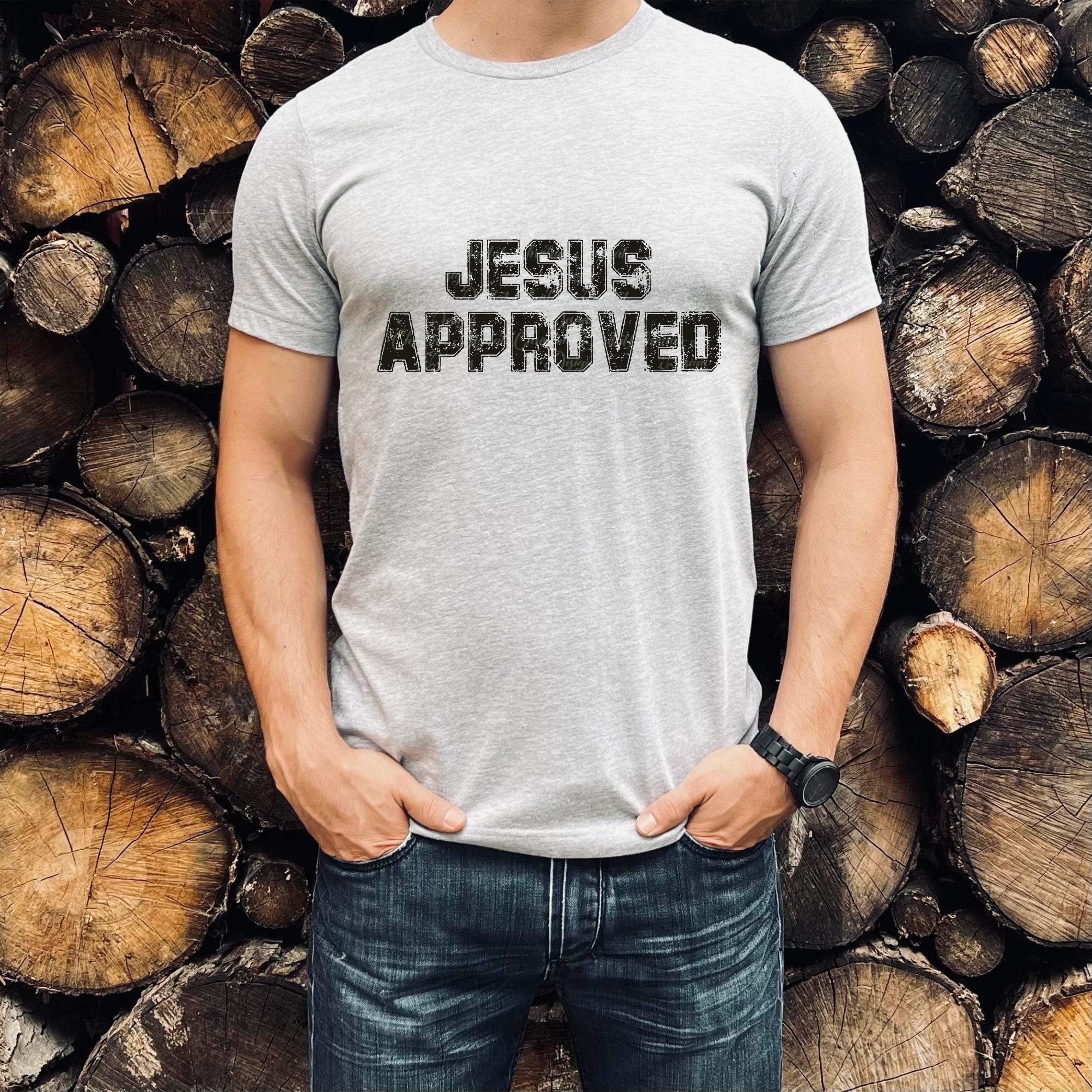 Jesus Approved Black PNG Hand Drawn Sublimation Design, Digital ...