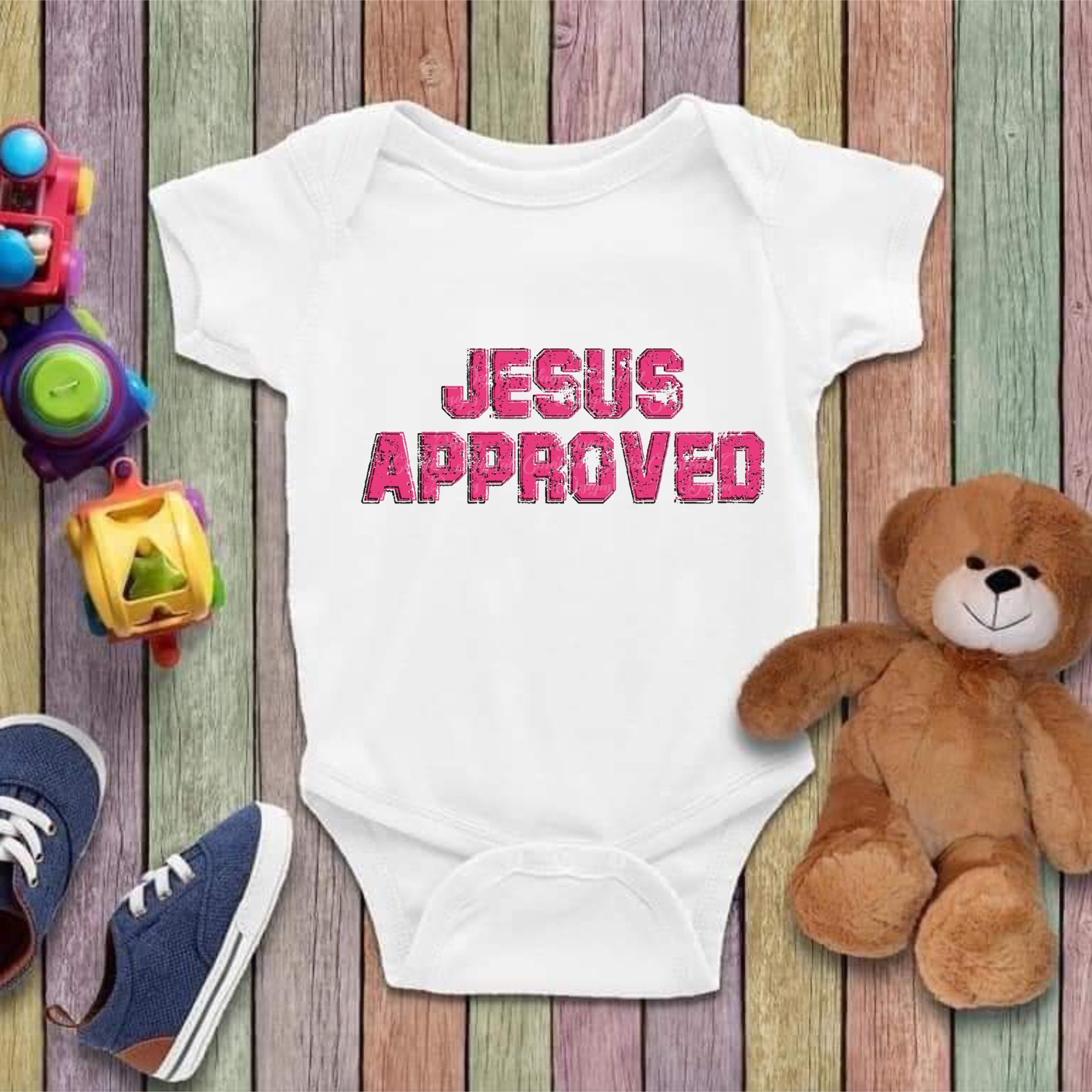 Jesus Approved Pink PNG Hand Drawn Sublimation Design, Digital Download ...
