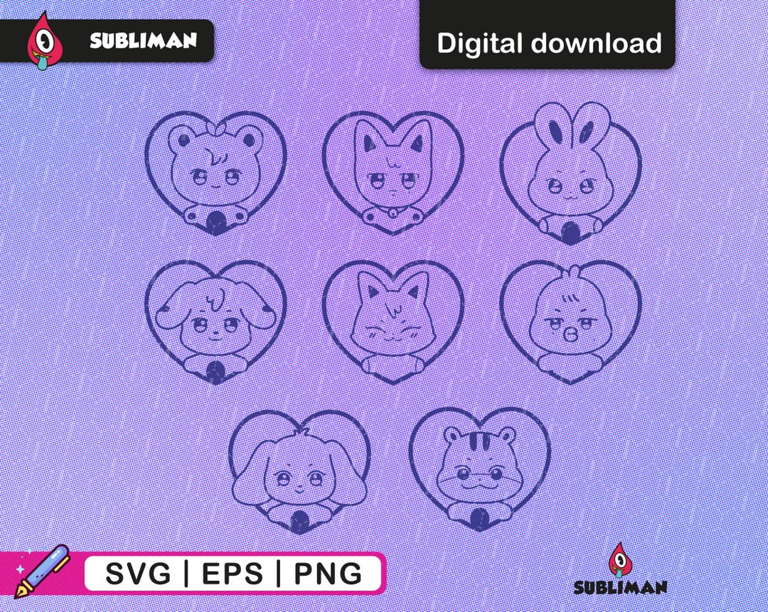 Aniteez Svg, Eps / Ateez Kpop Star PNG / Ateez Decal Printable / Vector ...