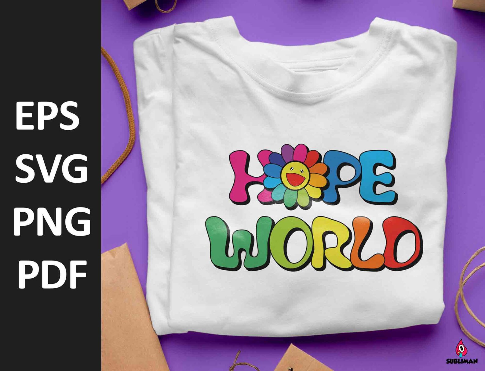 Hope World SVG / Eps Pdf Jpg Png / L / Archivo Vector for - Etsy