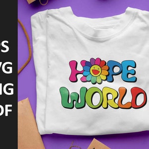 Hope World SVG / Eps Pdf Jpg Png / L / Archivo Vector for Cricut / Kpop ...