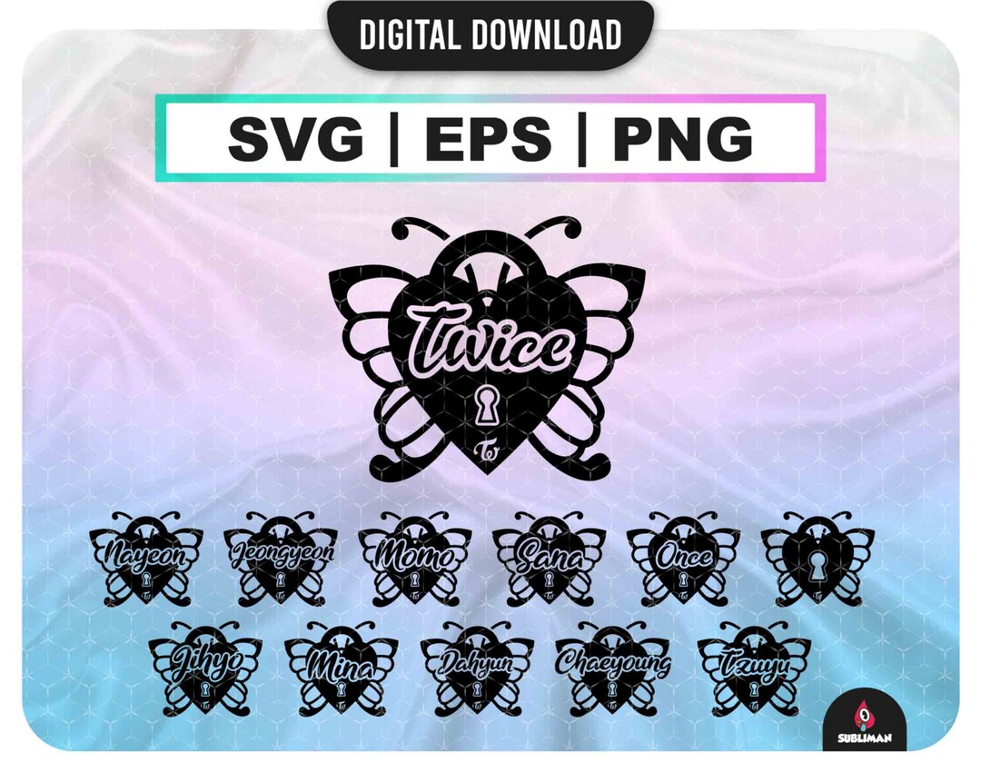 Twice Moonlight Sunrise SVG / Twice Member PDF / Kpop Star Svg / Once ...