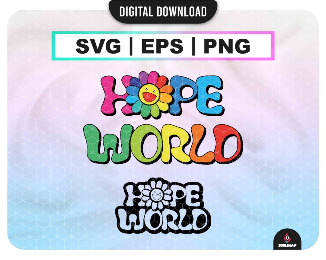 Hope World SVG / Eps Pdf Jpg Png / L / Archivo Vector for Cricut / Kpop ...