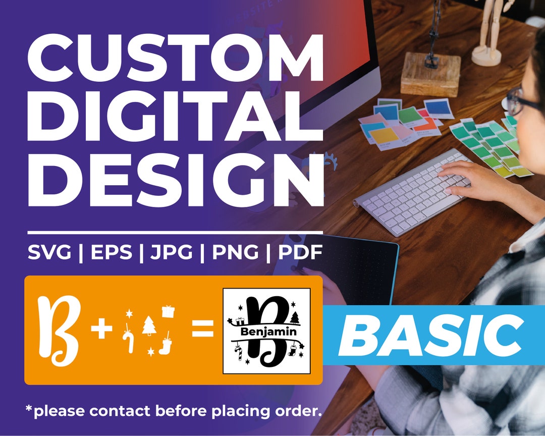 Basic Custom SVG / Custom SVG Files Jpg Eps Pdf Convert to - Etsy