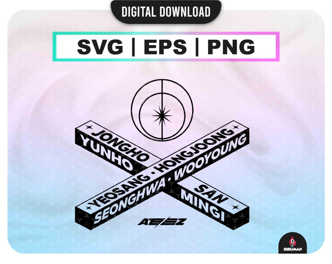 Ateez SVG Members / Ateez PARADIGM PNG / Kpop Star Svg / Ateez - Etsy ...