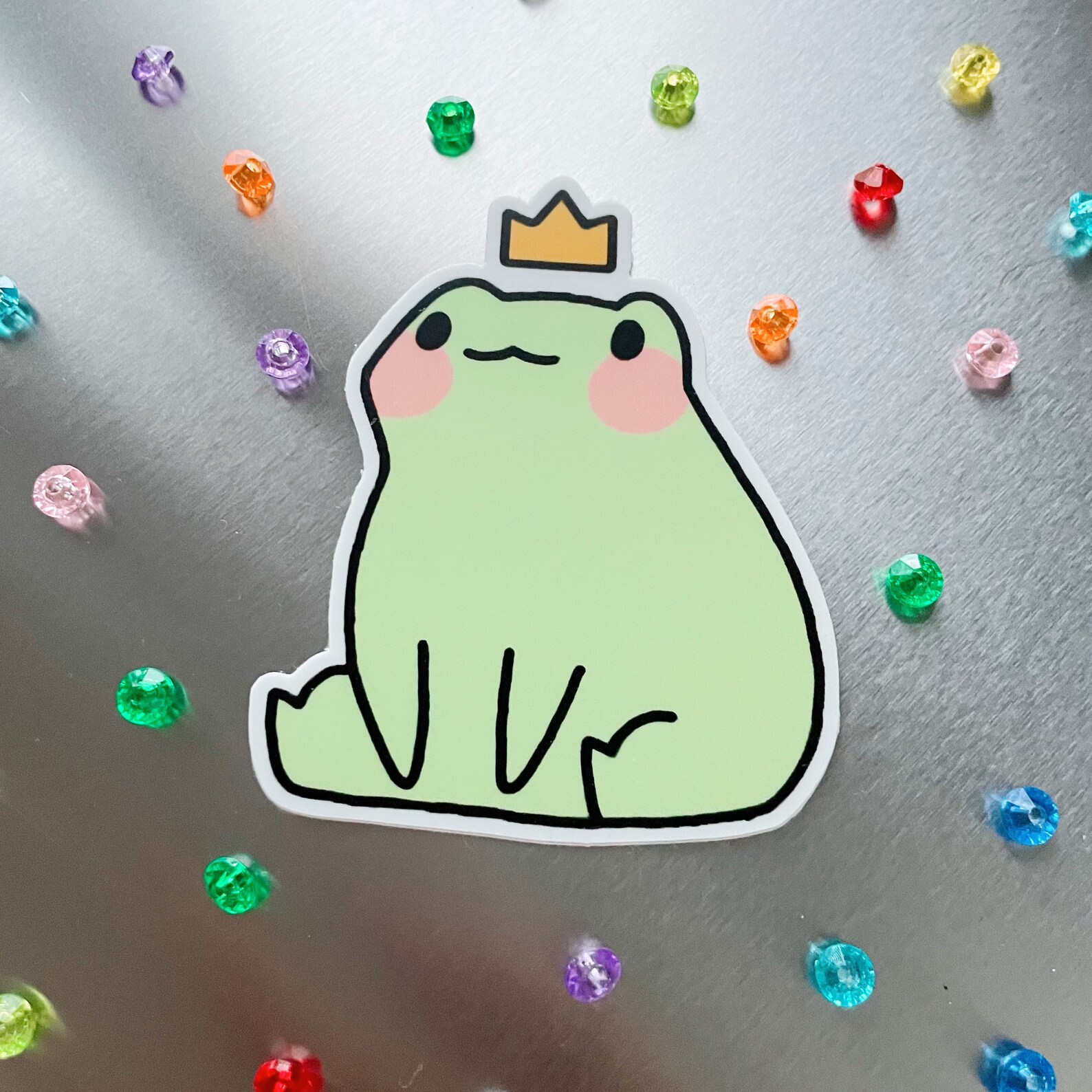 Frog Prince Princess Sticker - Etsy