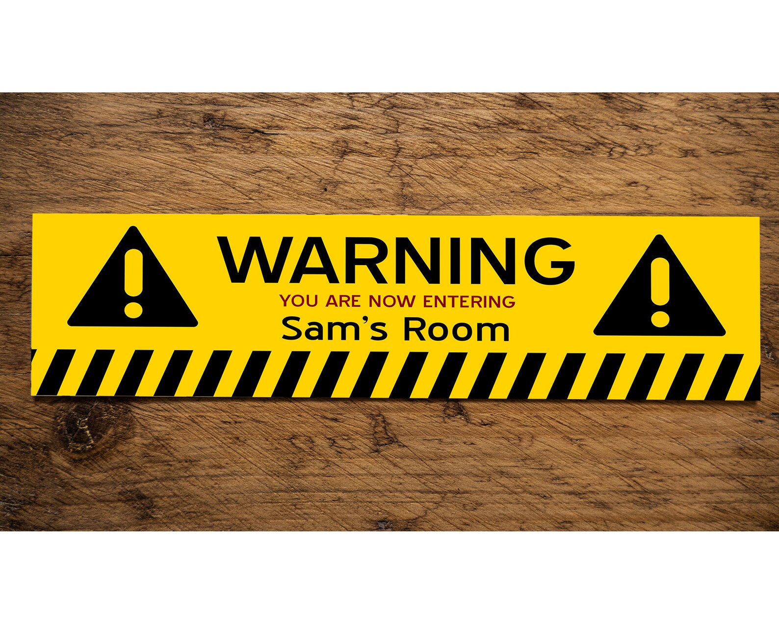 Warning My Room Personalised Sign | Etsy UK