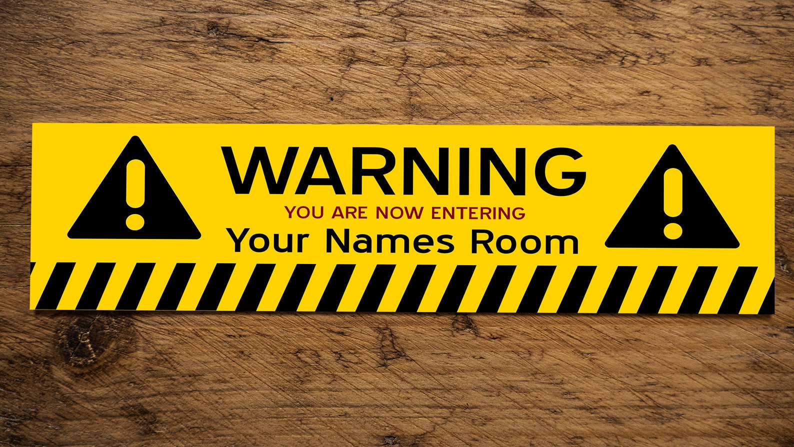 Warning My Room Personalised Sign | Etsy