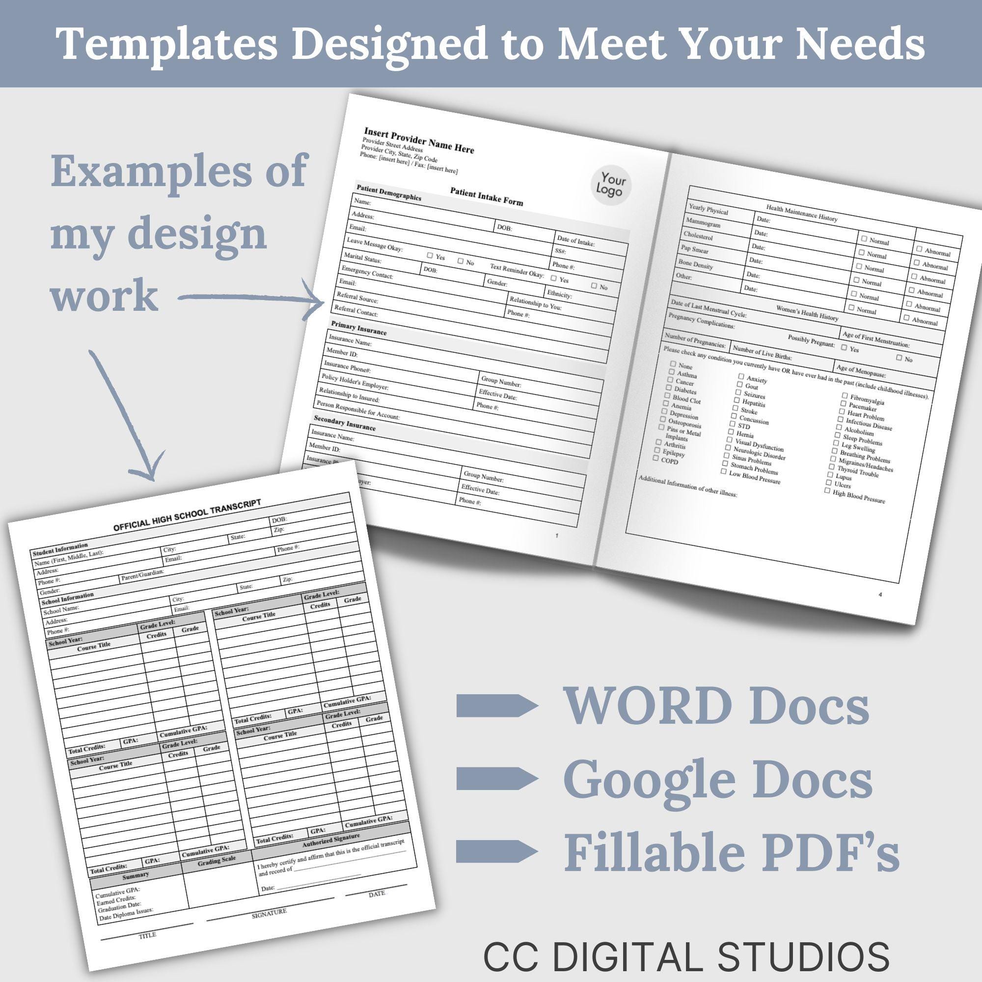 Custom Templates, Single Page Custom Design Package, Custom Business ...