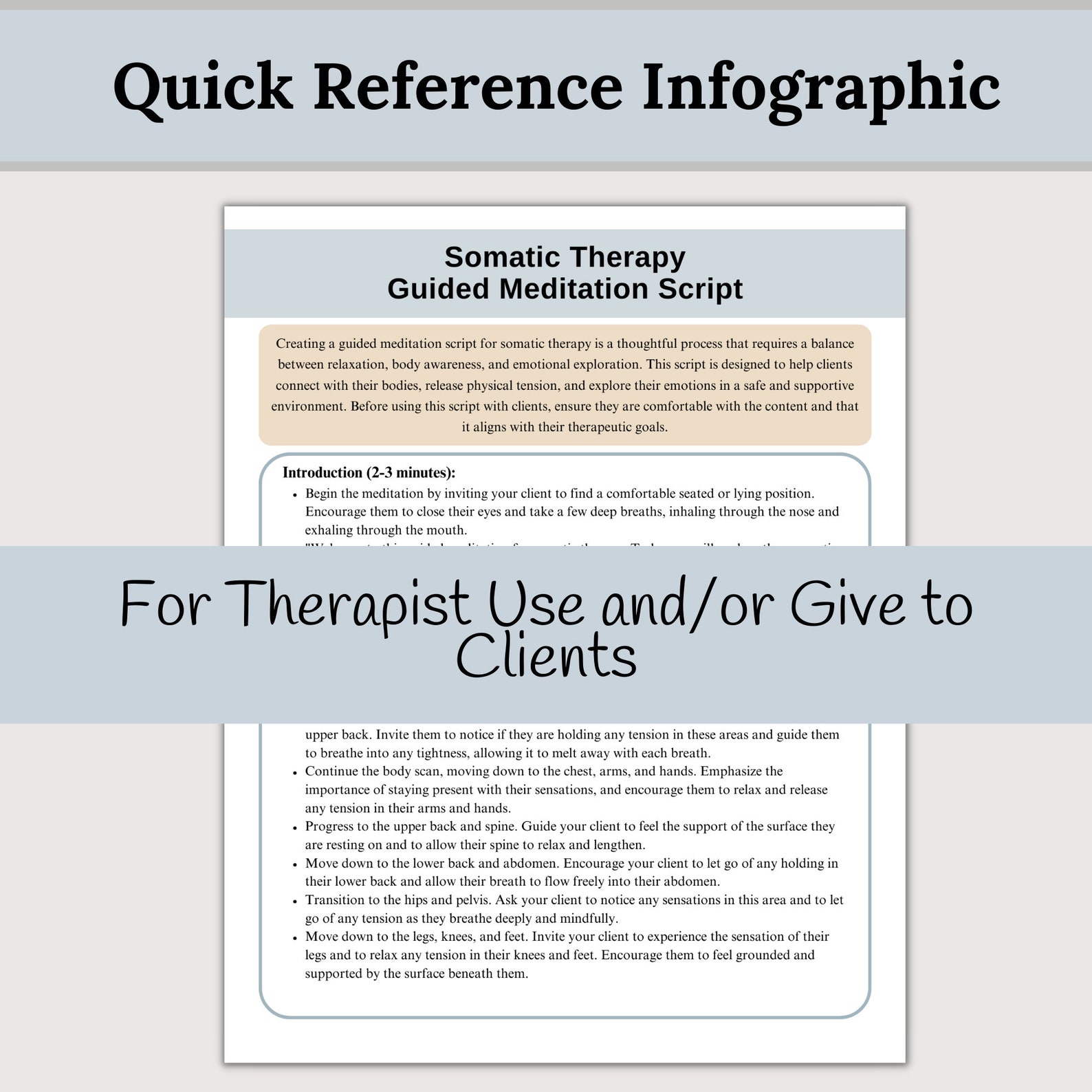 Somatic Therapy Cheat Sheets for Mental Health Clinicians, Techniques ...