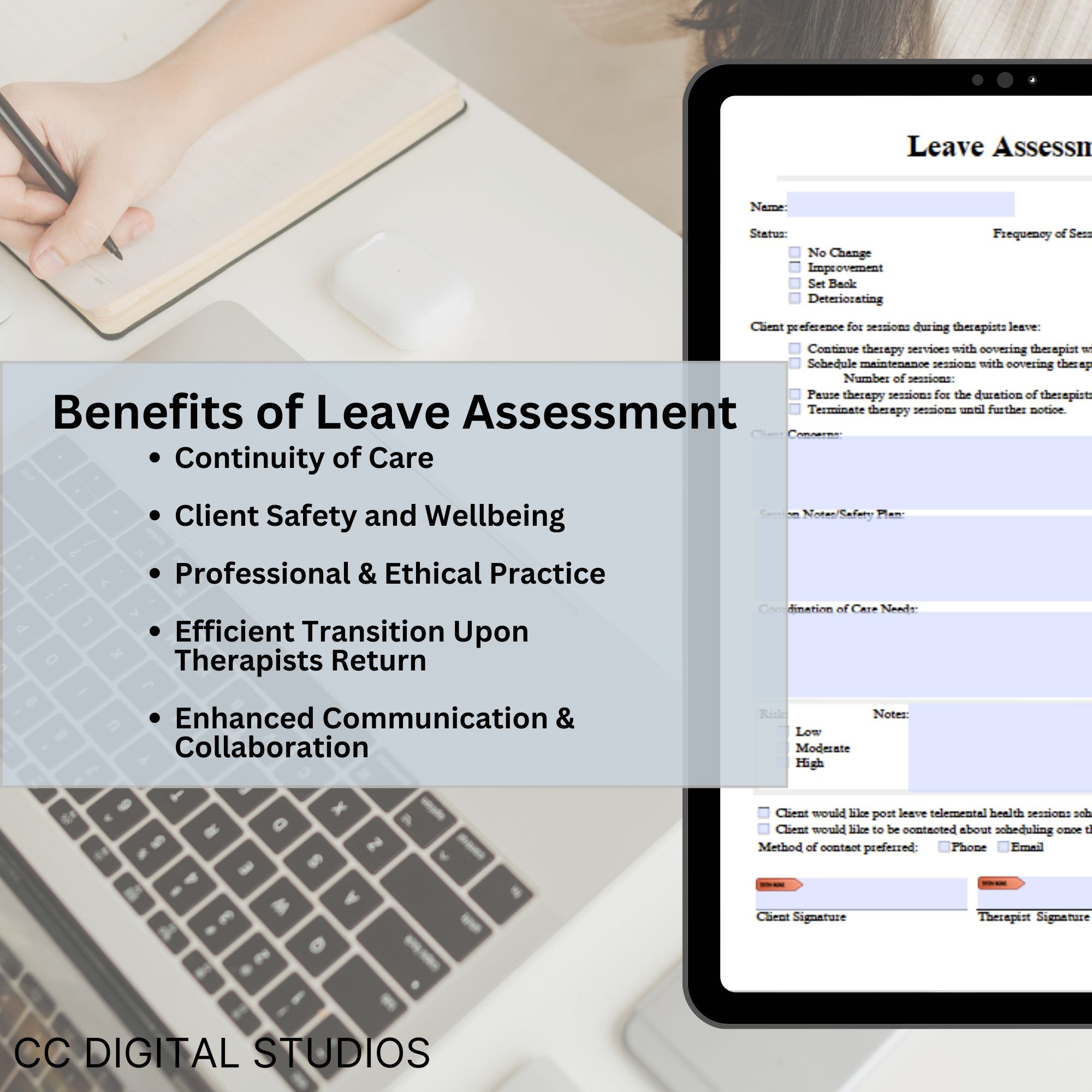 Therapist Leave of Absence Assessment: Private Practice Forms (fillable ...