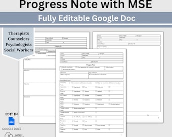Mental Status Exam Template - Etsy