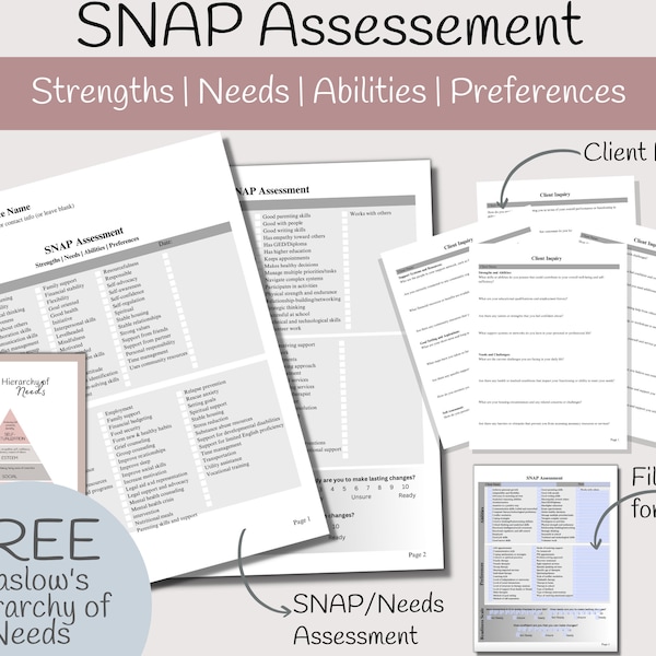 Social Work Needs Assessment - Etsy