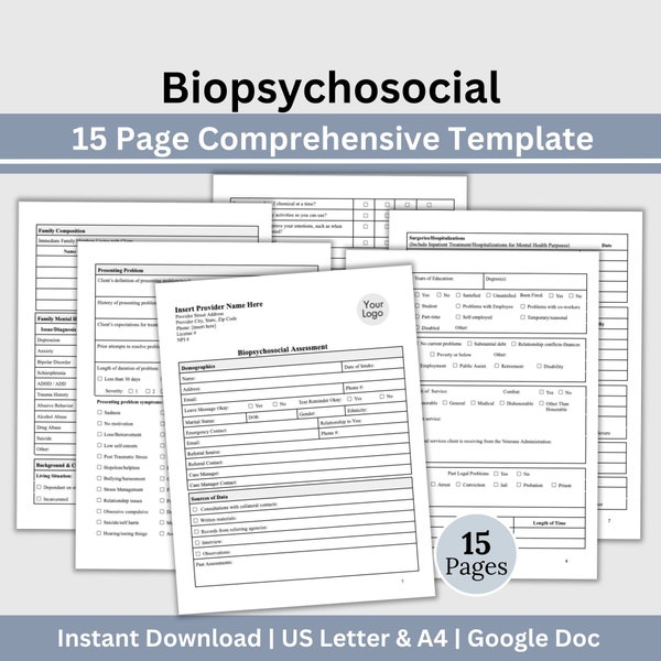 Progress Notes for Therapists, Fillable & Editable Form, Client ...