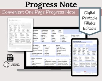Downloadable DAP Note Template (Download Now) - Etsy