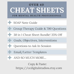 Group Therapy Progress Note Guide, Therapy Cheat Sheet, Counseling ...