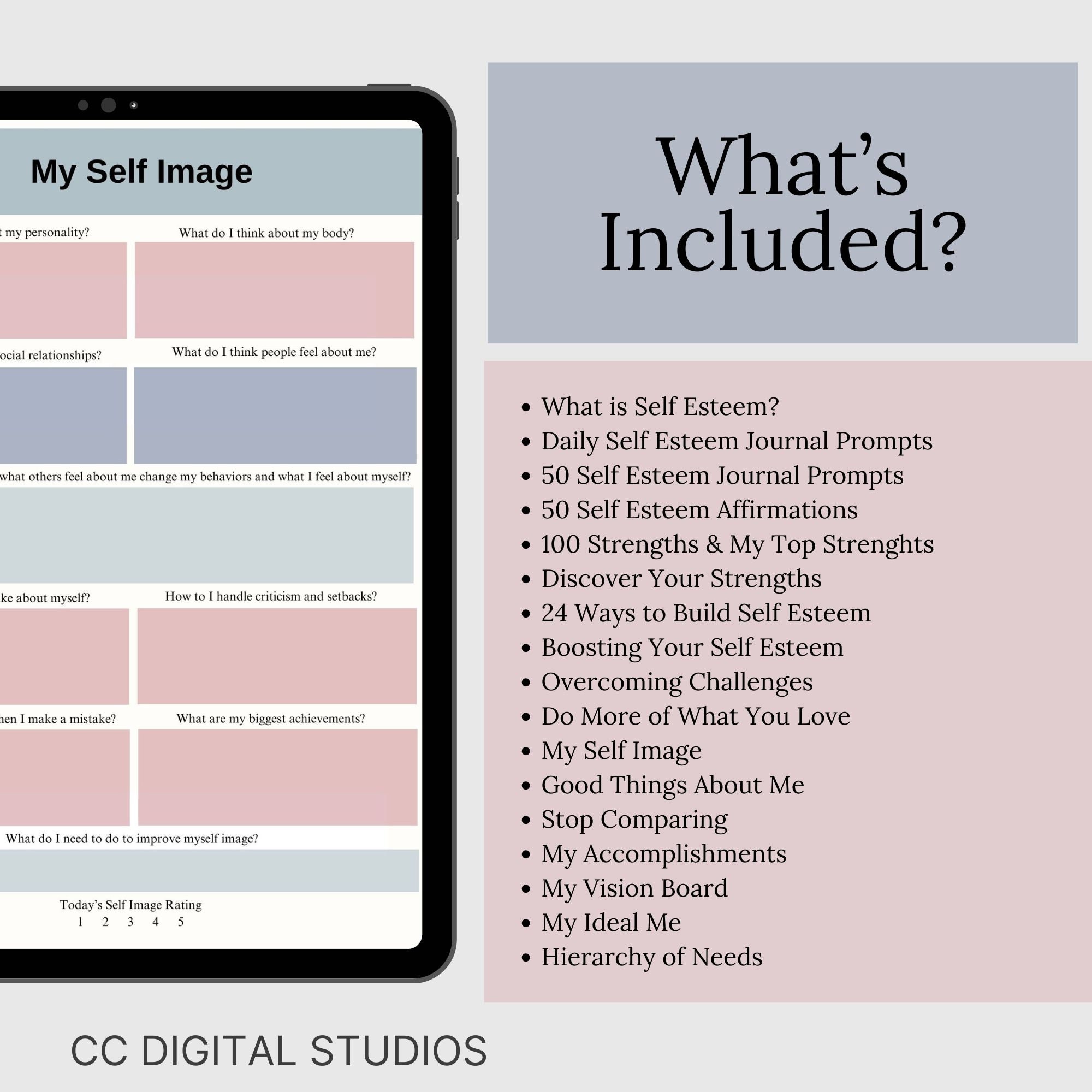 Self Esteem Therapy Worksheets, Self Confidence Building, Self Love ...