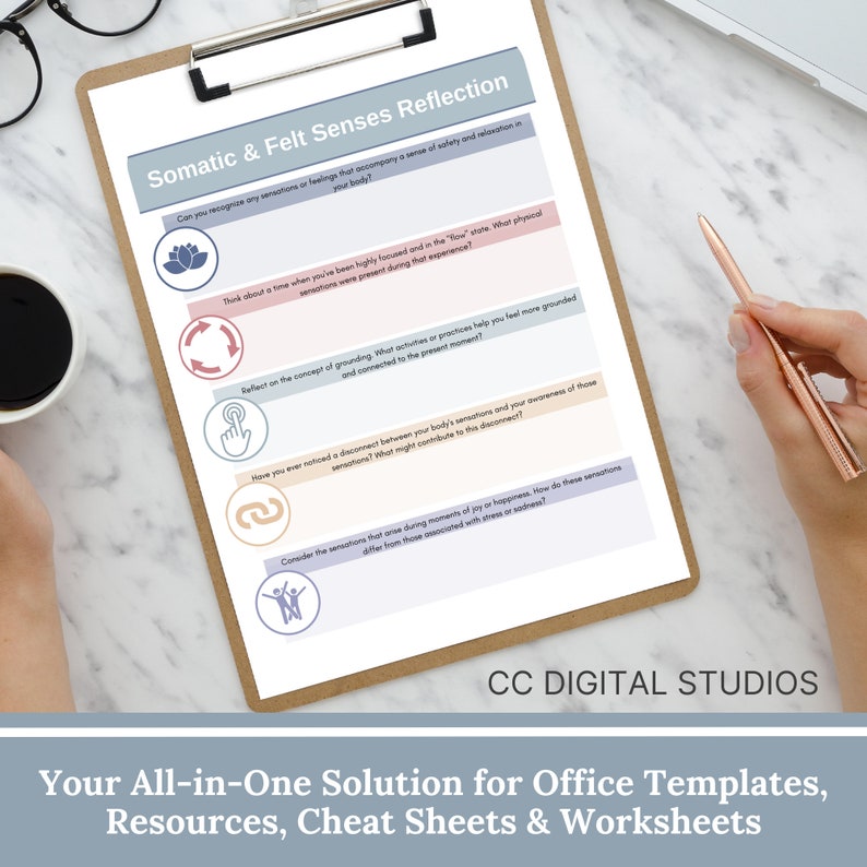 Somatic Therapy Worksheets: Felt Senses & Trauma Exercises (digital ...