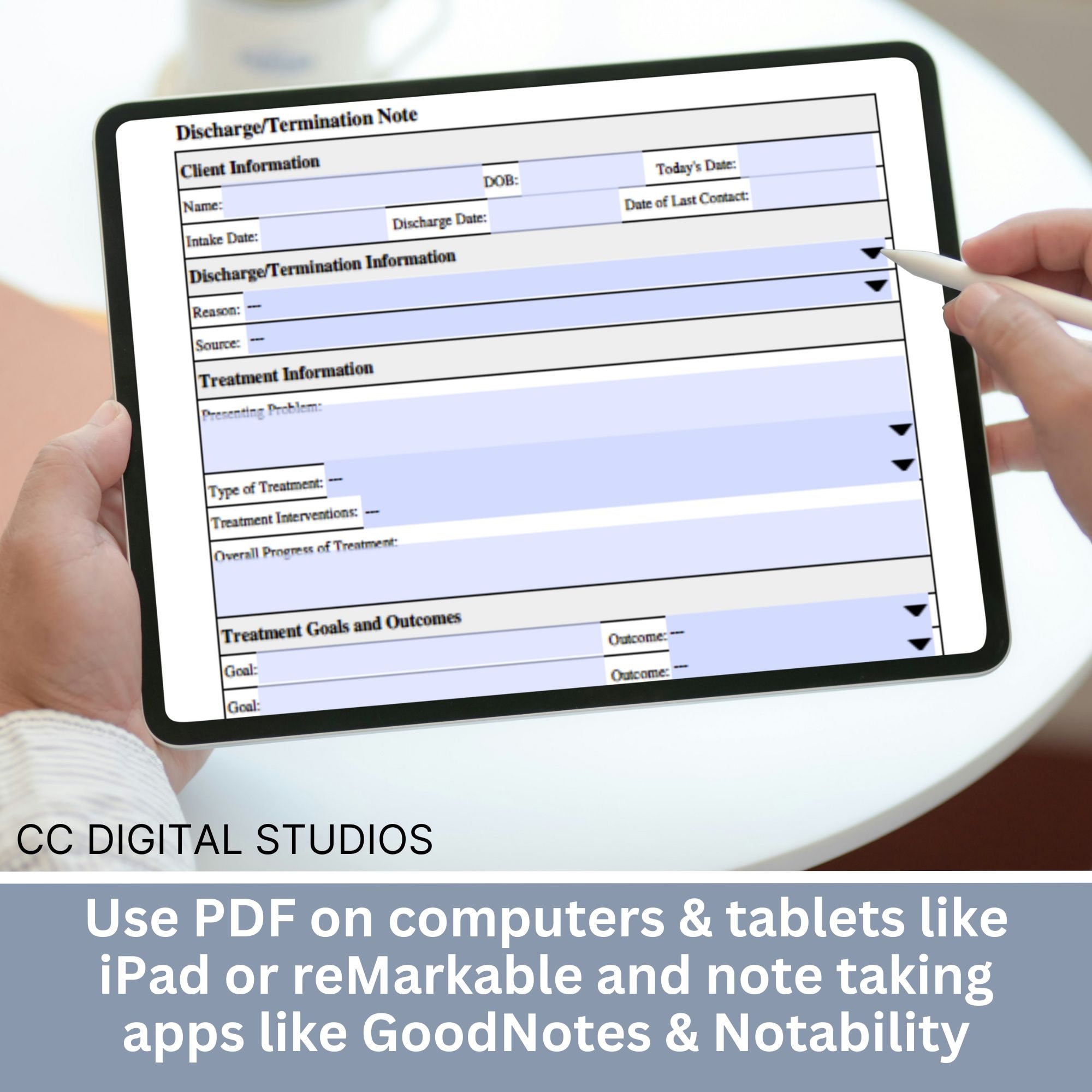Therapist Discharge Note Template: Termination Summary & Checklist ...