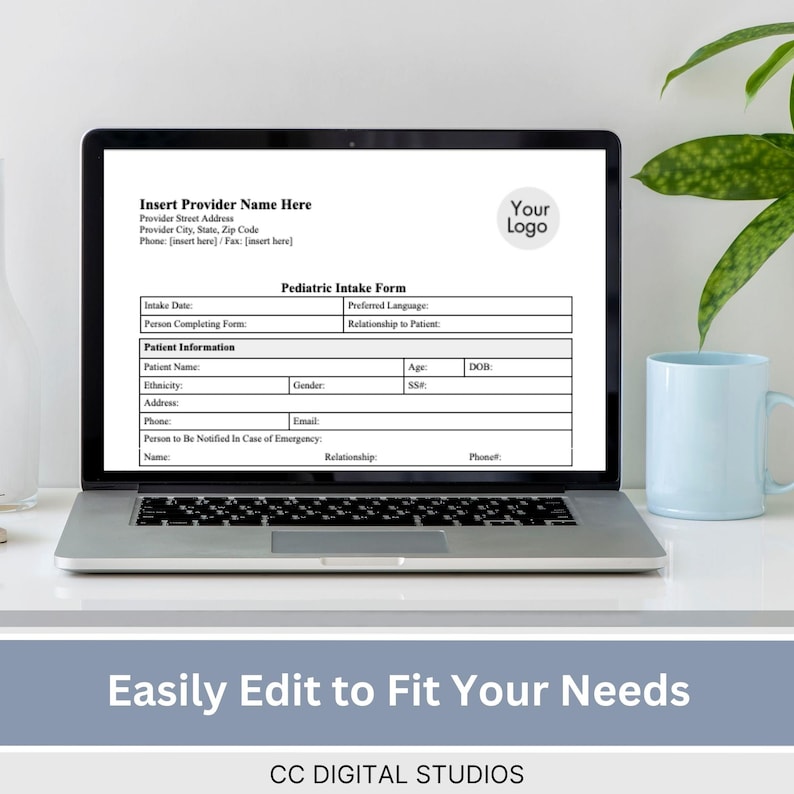 Pediatric Medical Intake Form Editable Word Document — Clinic New ...