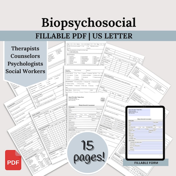 Biopsychosocial Assessment - Etsy