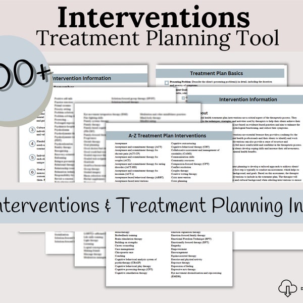 Therapy Interventions - Etsy