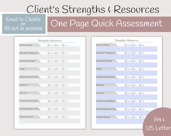 Strength Needs Assessment - Etsy