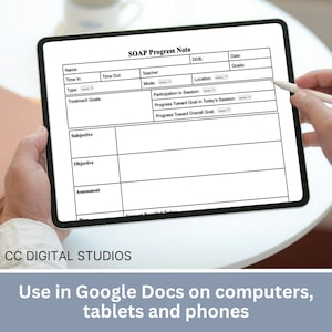 SOAP Note for School Counselors, School Social Worker Progress Note ...