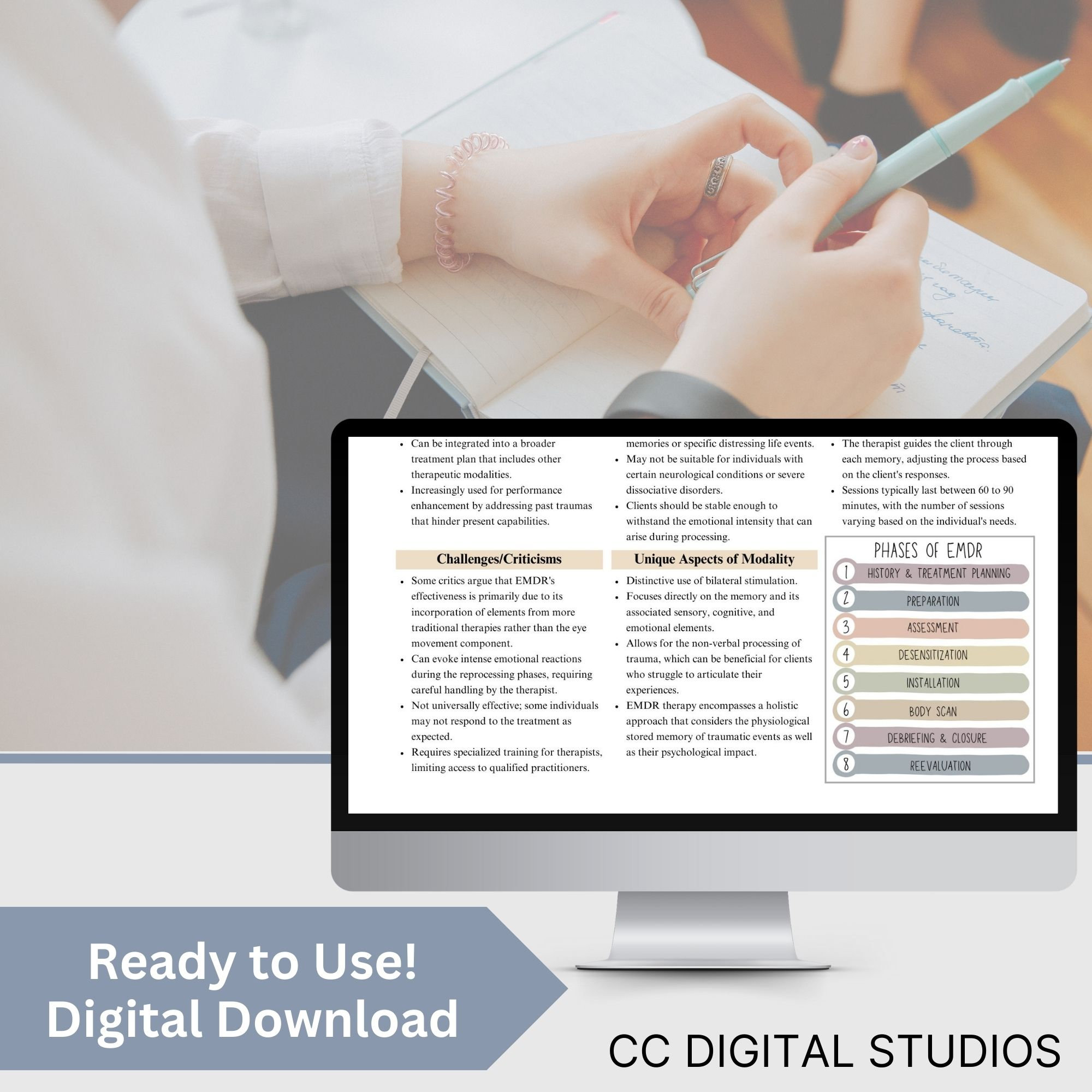 EMDR Therapy Mental Health Psychoeducation, Therapy Handout, EMDR ...