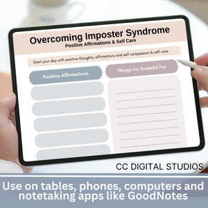 Imposter Syndrome CBT Worksheets: Mental Health Workbook (digital ...