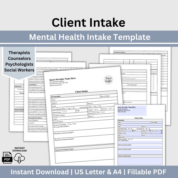 Client Intake Form - Etsy