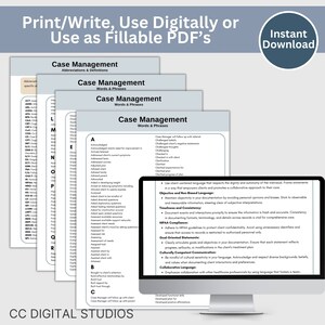 Case Manager Cheat Sheet: Documentation Verbiage & Abbreviations ...