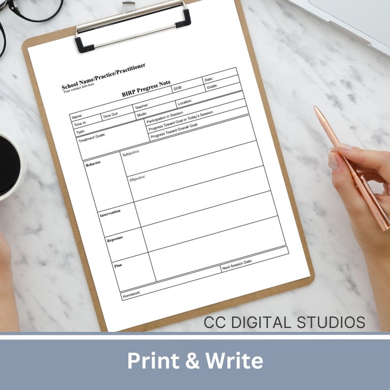 School Counselor Bundle of Progress Notes, BIRP Progress Note, SOAP ...