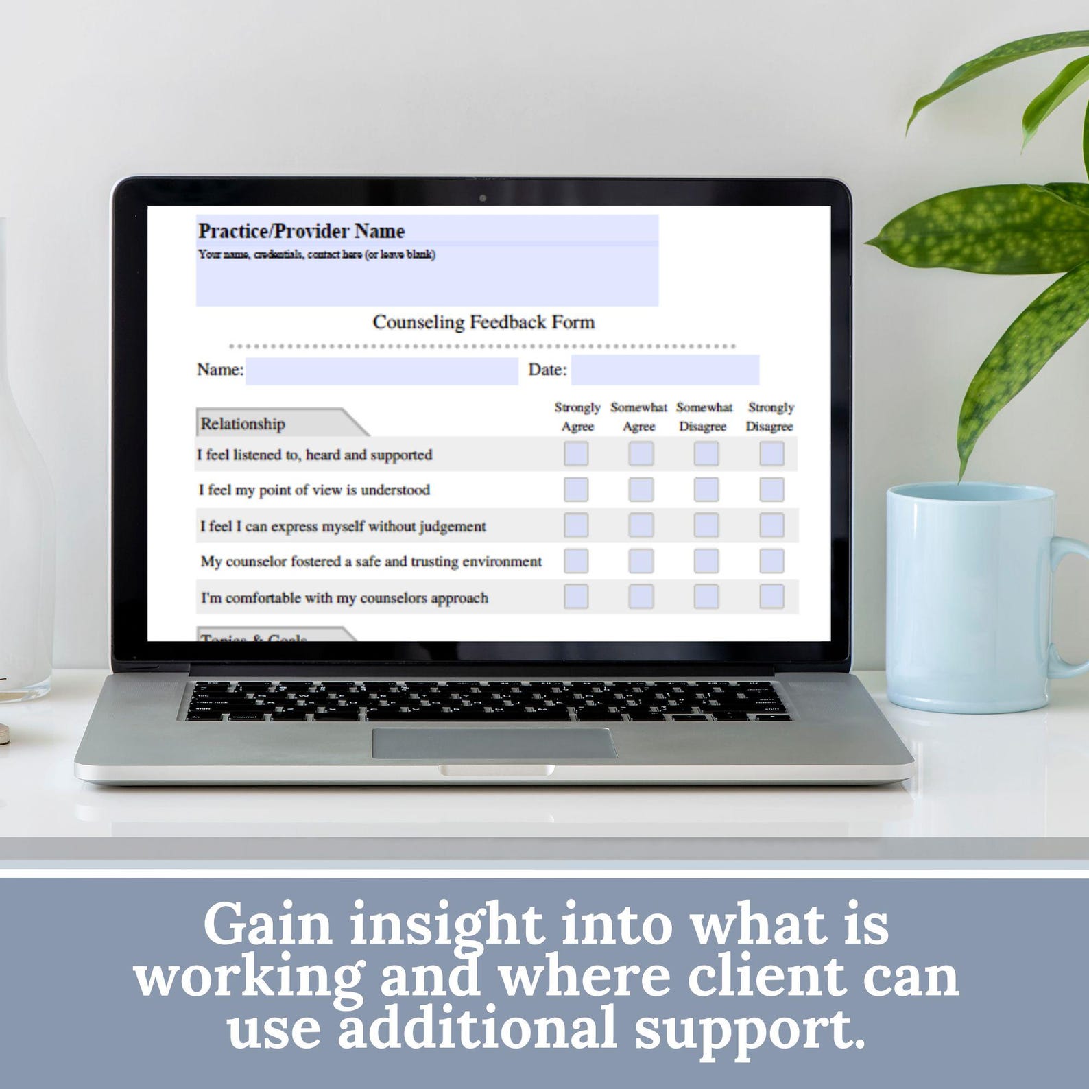 Counseling Feedback Form, Client Session Feedback, Counseling Session ...