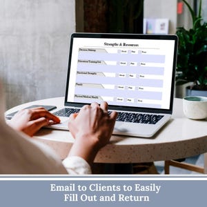 Client Strength & Resource Assessment Tool, Strength Based Fillable PDF ...