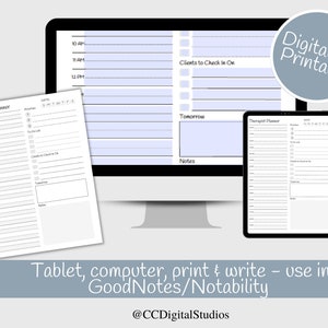 Therapist Daily Planner, Daily Clinical Planning Tool, 30 Min Daily ...