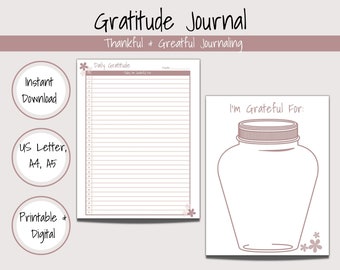 Gratitude Jar Printable - Etsy